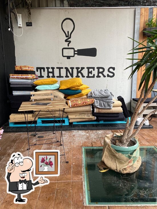 Menu at Thinkers coffee bar, Belgrade