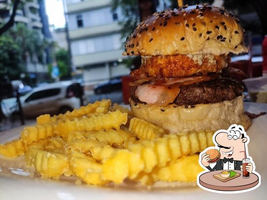 Menu at James Burger fast food, Belo Horizonte