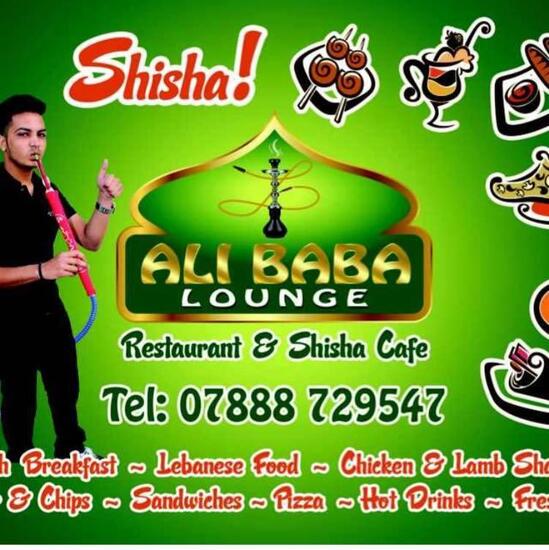 Menu at Ali Baba lounge cafe, London, london unit 1 new port road hayes ...