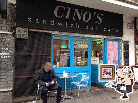 Menu at Cinos Cafe, London