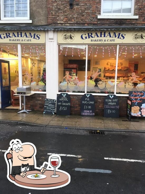 Menu at Grahams Bakery, Howden