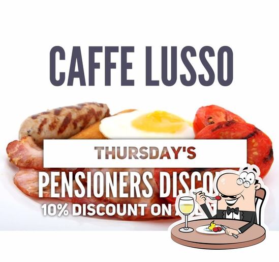 Menu at Caffé Lusso, Dolphin Coast