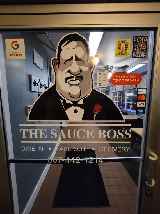 Menu at Sauce Boss restaurant, Horseheads