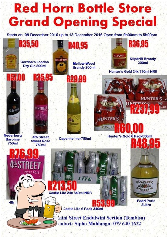 Red Horn Pub & Grill, Tembisa - Restaurant menu, prices and reviews