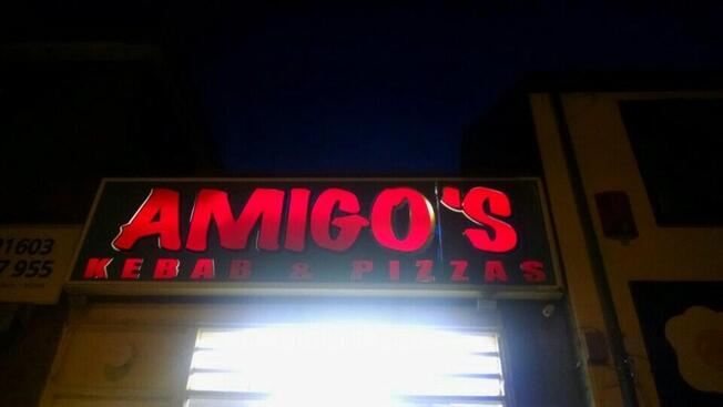 Menu at Amigos Pizza & Kebab pizzeria, Norwich