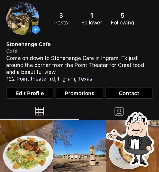 Stonehenge Cafe, Ingram - Restaurant menu, prices and reviews