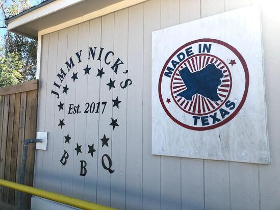 Menu at Jimmy Nick's BBQ, Vidor