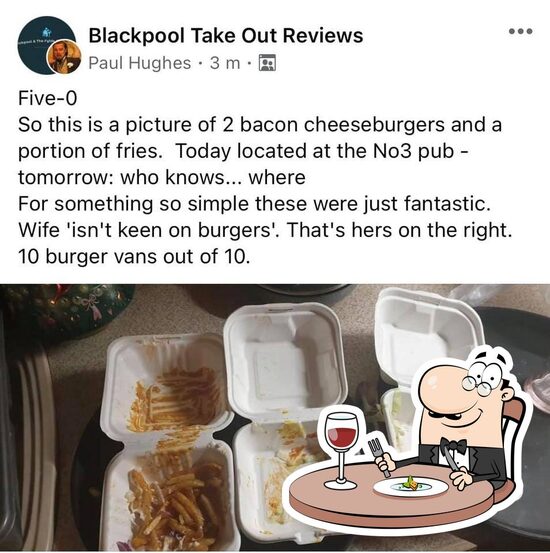 The five-0, Fleetwood - Restaurant menu, prices and reviews