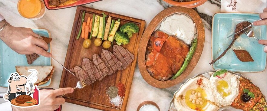 Menu at Bosporus restaurant, Dubai, Mohammed Bin Rashid Boulevard