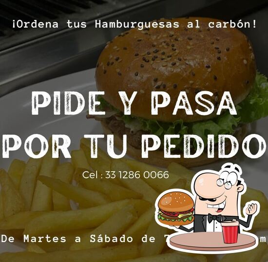 Menu at Lucky burgers restaurant, Guadalajara
