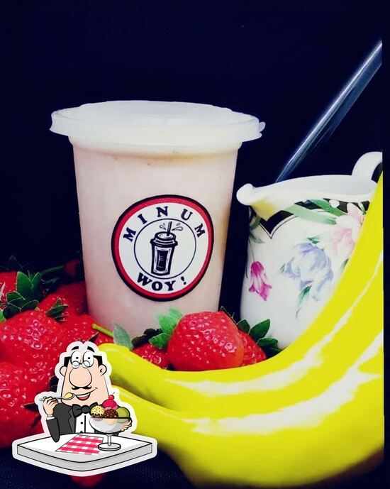 Menu at MINUM WOY! cafe, West Jakarta
