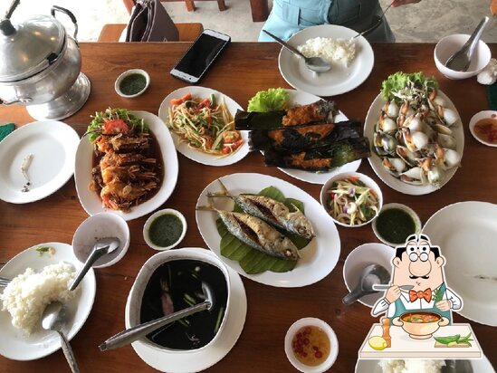 Menu at ครัวปากน้ำระยอง restaurant, Rayong