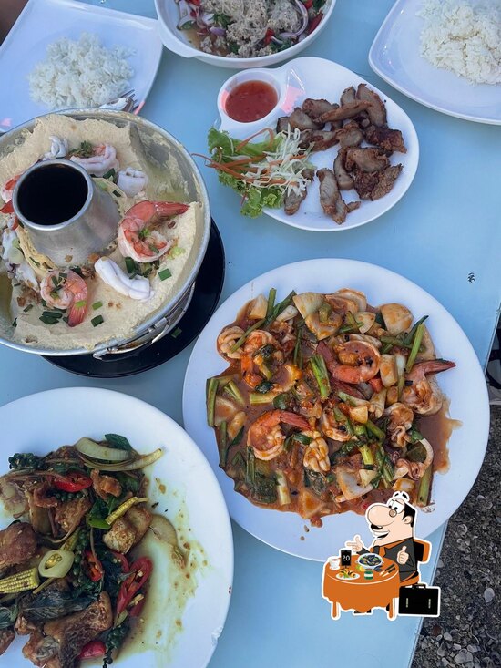Menu at Malabar Beach Bangsaen, Huai Kapi
