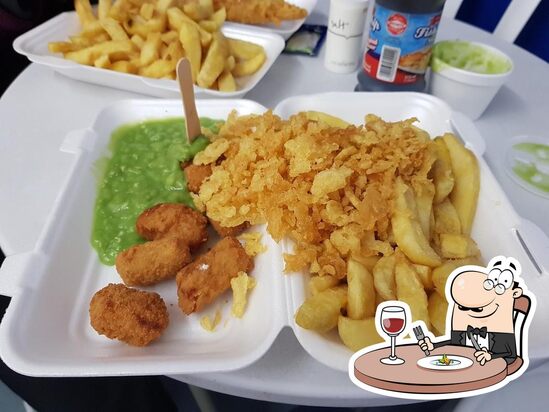 Menu at Seafarers fast food, Windermere