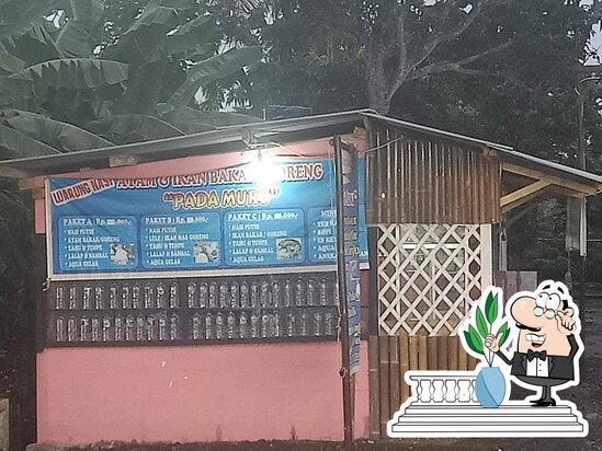 Menu at Warung Nasi Pada Muru restaurant, Pelabuhanratu