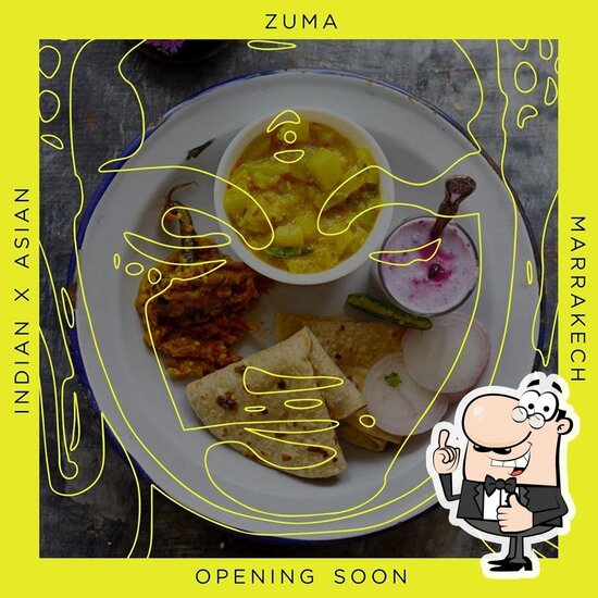 Menu at Zuma Marrakech restaurant, Marrakesh