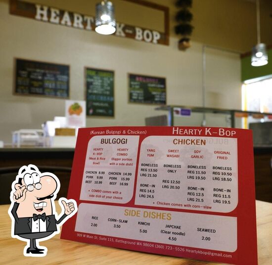 Hearty K-Bop in Battle Ground - Restaurant menu