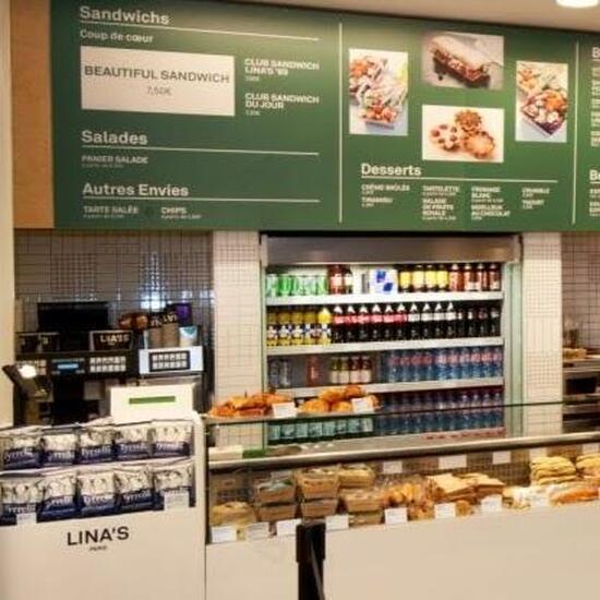 Menu at Lina's H5A cafe, Villepinte