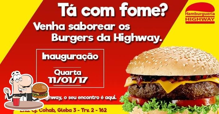 Menu em Hamburgueria Highway restaurante, Belém, Tv. Dois
