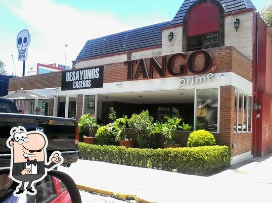Menu at Tango Prime restaurant, Puebla City