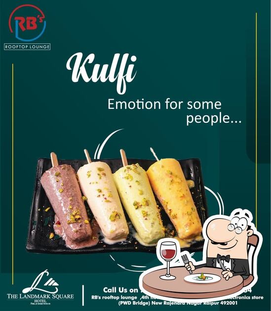 Menu at RB's Rooftop Lounge, Raipur