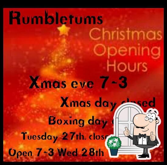 Menu at RumbleTums, Sowerby Bridge