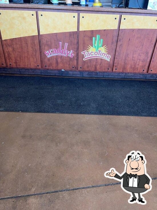 Menu at Scaddy's restaurant, Lehi