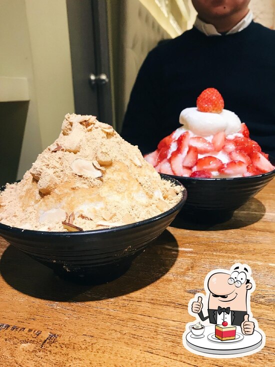 Menu at Sulbing cafe, Seoul, 21