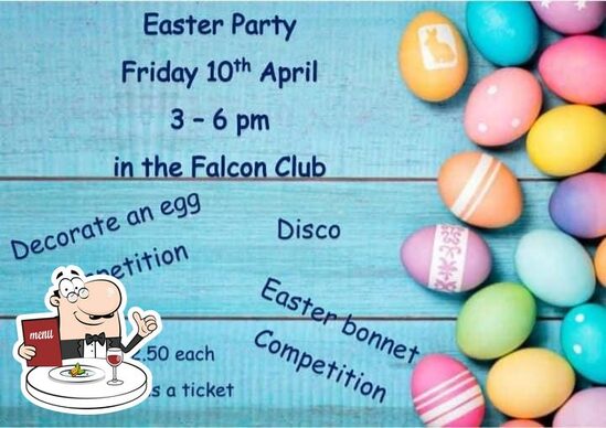 Menu at Falcon Club, Egremont