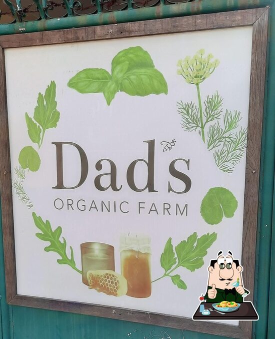 Menu at Dad's Organic Farm restaurant, Cebu City