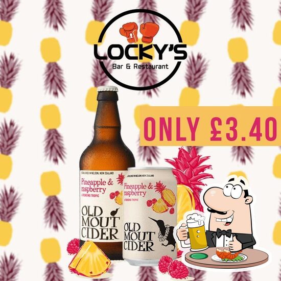 Menu at Locky’s Bar, Barnsley