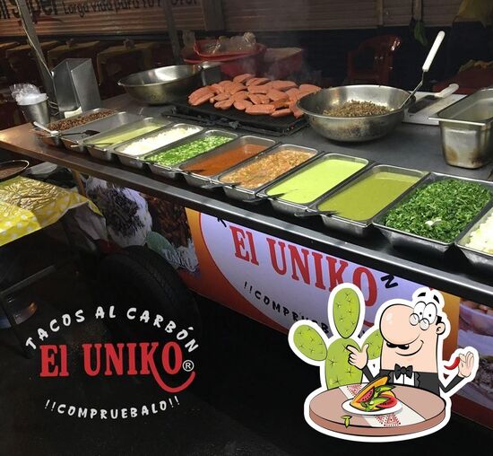 Menu at Tacos El Uniko restaurant, Colima
