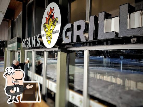 Menu at Goblin's Grill restaurant, Saskatoon