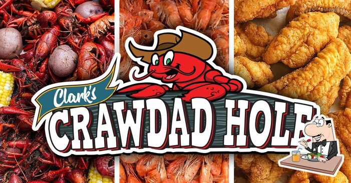 Menu at Clark's Crawdad Hole restaurant, Winnsboro