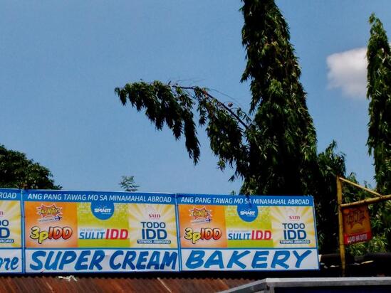 Menu at Super Cream Bakery, San Juan