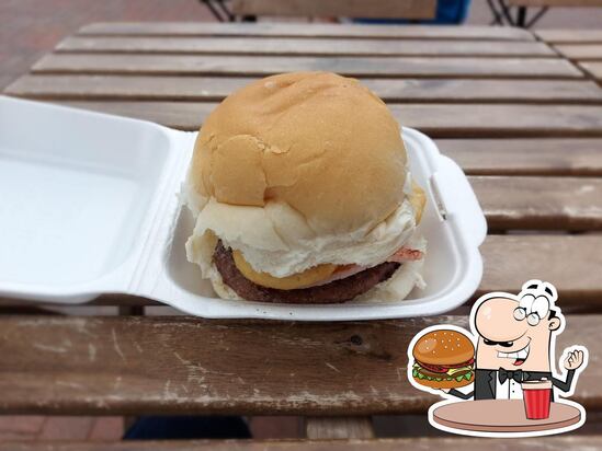 Menu at Mr B's Kiosk cafe, Witham
