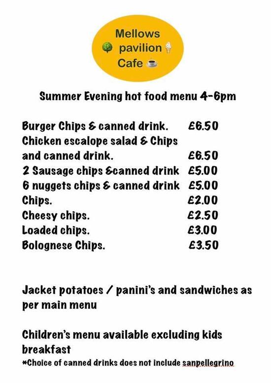 Mellows Pavilion Cafe in Wallington - Restaurant menu and reviews