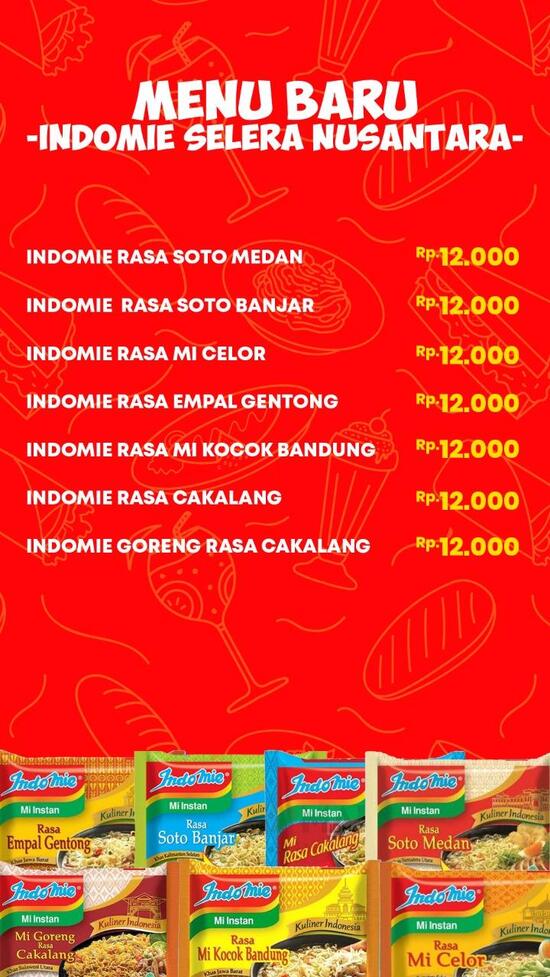 Carta del restaurante Warmindo Kini Nusantara Kudus, Kudus