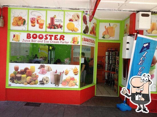 Menu at Booster desserts, Auckland