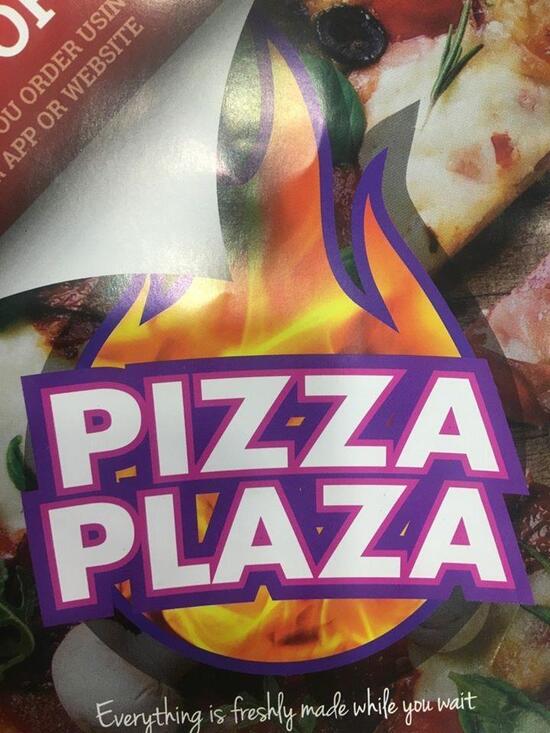 Menu at Pizza Plaza pizzeria, Middlesbrough