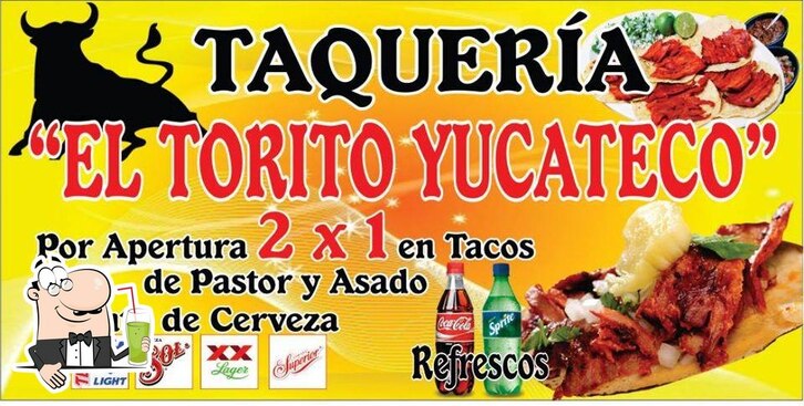 Menu at El Torito Yucateco restaurant, Merida