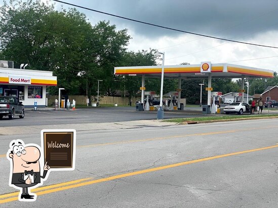 Menu at Shell, West Milton