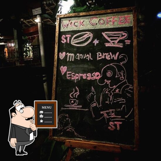 Carta del café Wick Coffee, Surabaya