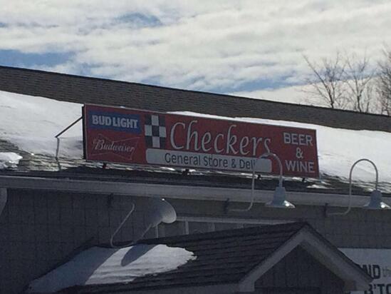 Menu at Checker's Liquor & Deli, Belchertown