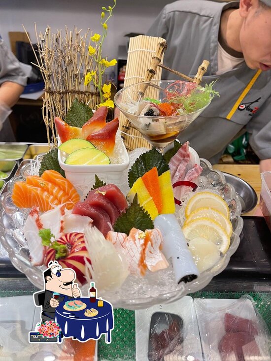 Menu at Gen Z.Sushi restaurant, Hanoi