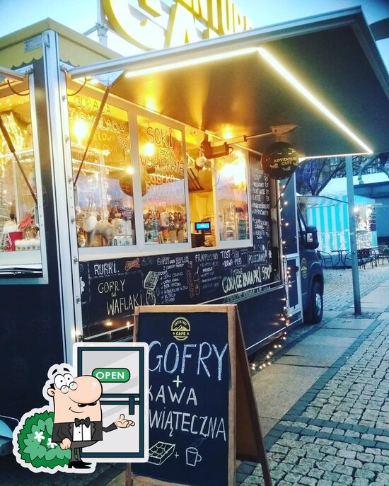 Menu at Adventure cafe, Szczecin