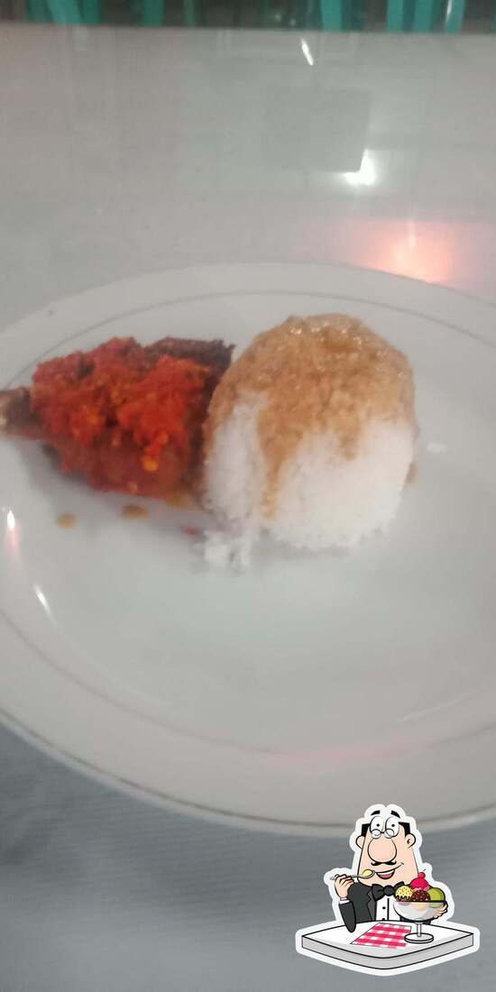 Menu at Nasi Kapau Padang restaurant, Banjarmasin
