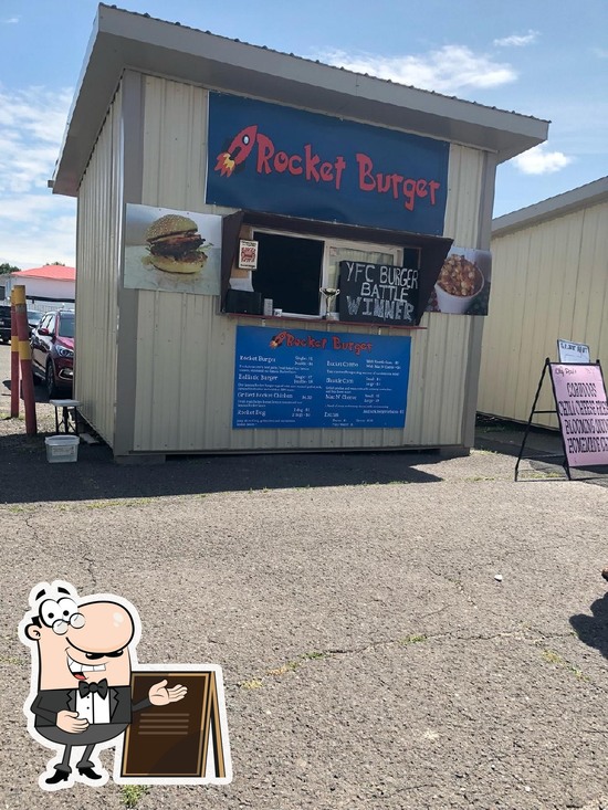 Menu at Rocket Burger restaurant, Fredericton, 349 King St