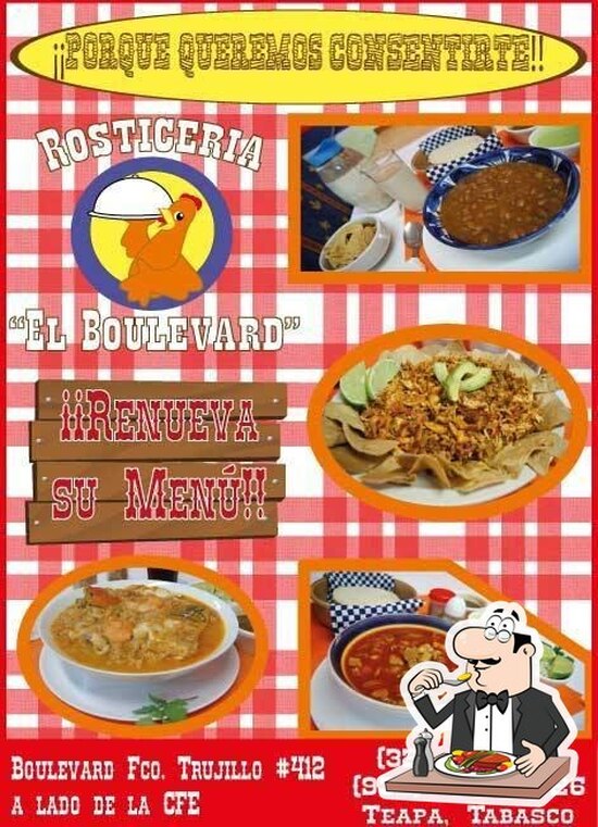 Menu at Boulevard Restaurante, Teapa