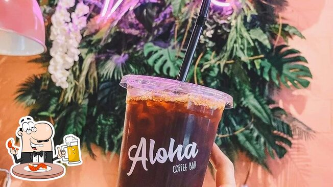 Menu at Aloha coffee bar, Nai Muang